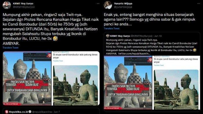 Foto Editan Stupa Candi Borobudur Mirip Presiden Jokowi Viral di Medsos, Polisi Turun Tangan ...
