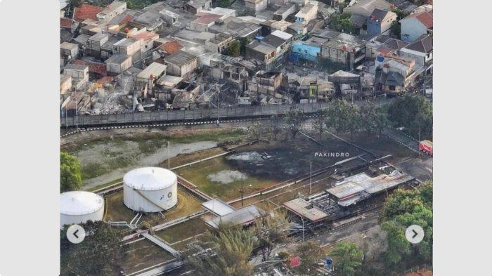 Foto-foto Pasca Kebakaran Depo Pertamina Plumpang, Permukiman dalam Radius 300 Meter Terbakar ...
