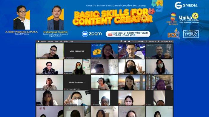 Basic Skill For Content Creator Soepra X Gmedia Goes To School, Sma ...