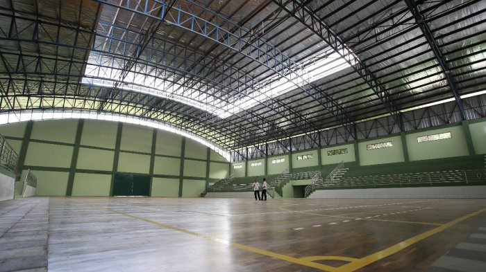 Ini Penampakan GOR Indoor Trisanja Slawi yang Akan Diresmikan Menpora Januari Ini - Tribunjateng.com