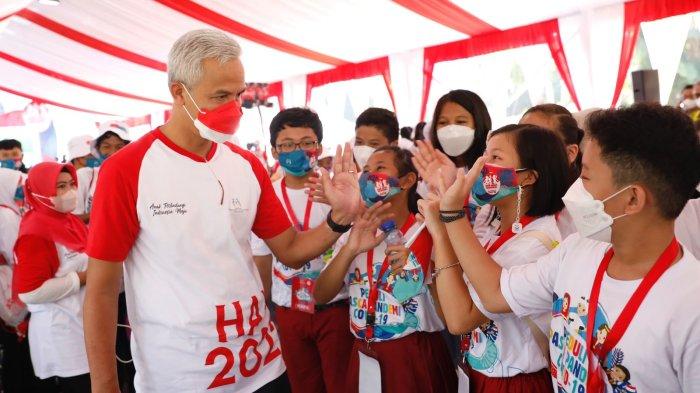 Ganjar Pranowo Hadiri Peringatan Hari Anak di Bogor - Tribunjateng.com
