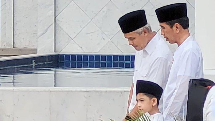 Ganjar dan Jokowi Kompak Jumatan Bareng di Masjid Sheikh Zayed Solo - Tribunjateng.com