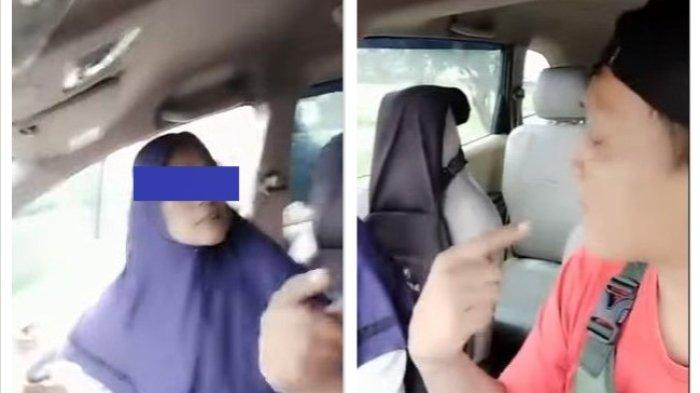 Viral Emak-emak Ludahi dan Maki Driver Taksi Online, Akhirnya Nangis Minta Maaf - Tribunjateng.com