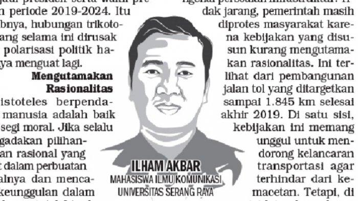 OPINI Ilham Akbar : Saatnya Memperkuat Kembali Hubungan Trikotomi ...