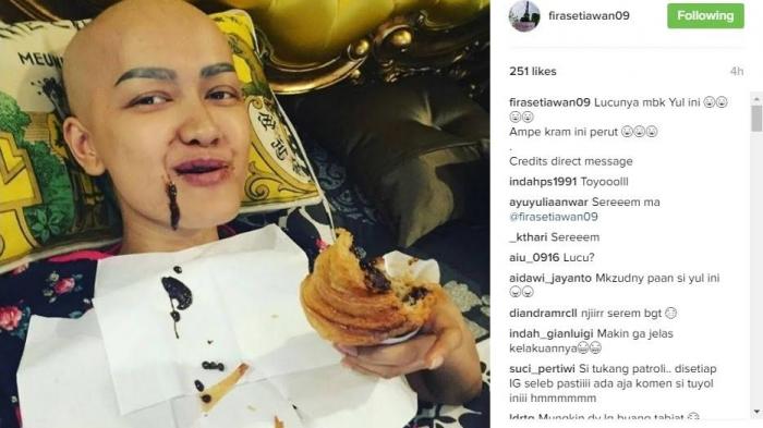 Jupe Unggah Foto Botak Belepotan Roti Coklat, Netizen: Serem Tinggal ...