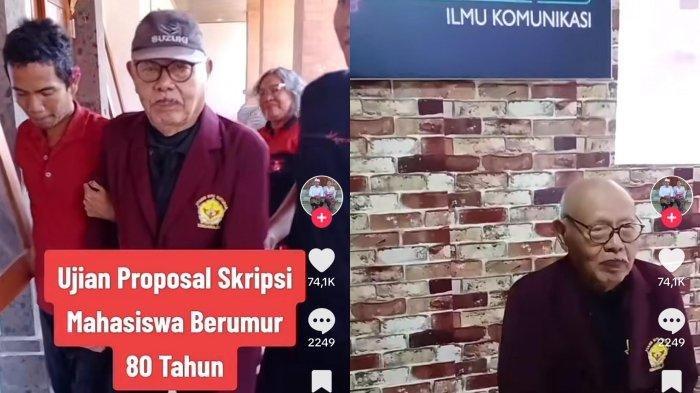 SOSOK I Made Tawa, Usia 80 Tahun Ikuti Ujian Proposal Skripsi, ke Ruang ...