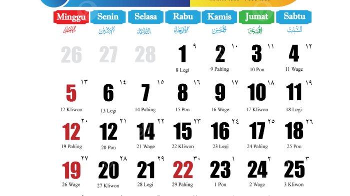 Kalender Jawa Besok 1 Maret 2023, Watak Weton Rabu Legi: Sering Waspada - Tribunjateng.com