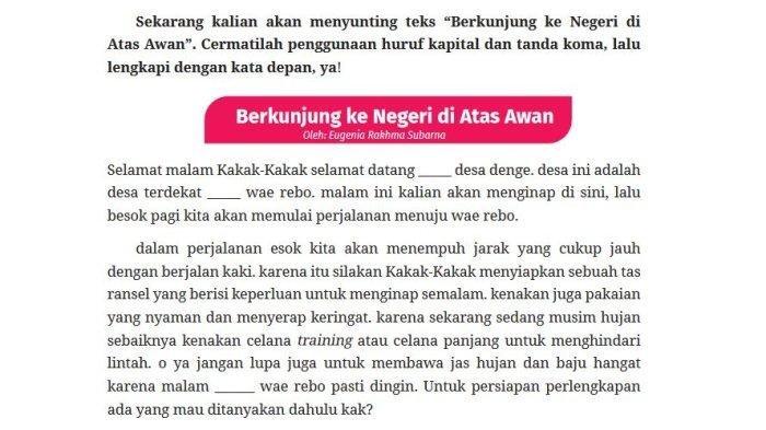 Menyunting Teks Berkunjung ke Negeri Atas Awan: Kunci Jawaban Bahasa ... Menyunting Teks Berkunjung ke Negeri Atas Awan: Kunci Jawaban Bahasa ...