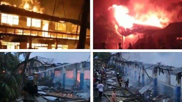 Kebakaran Ponpes hingga Hanguskan Seluruh Bangunan, Santri Teriak Minta Tolong - Tribunjateng.com