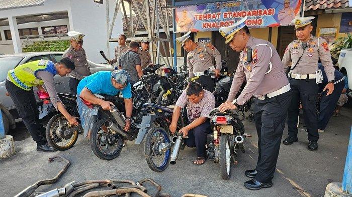 Bising dan Resahkan Masyarakat, Ratusan Pemotor Berknalpot Brong Ditindak Polresta Pati ...
