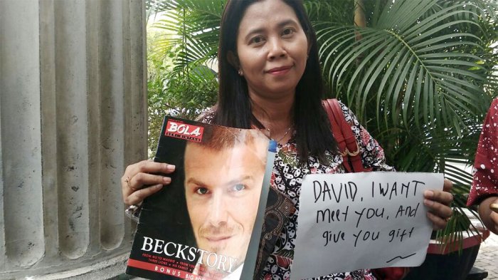 Kristina Bolos Kerja untuk Temui David Beckham, Tapi Sayang ...