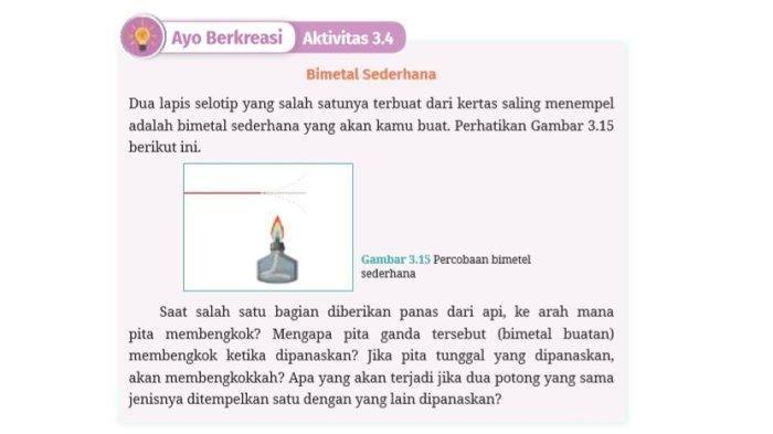 Bimetal Sederhana: Kunci Jawaban IPA Kelas 7 Halaman 103 Kurikulum Merdeka Edisi Revisi ...