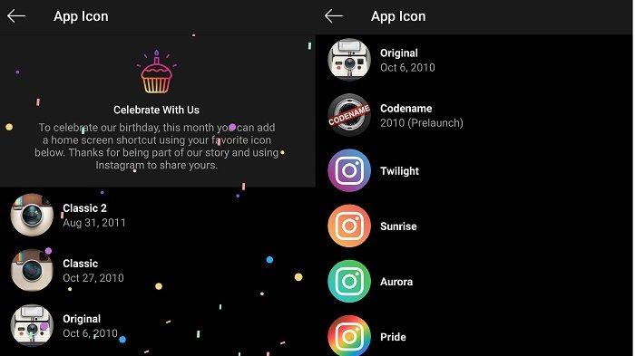 Cara Ganti Logo Instagram Jadul Hadiah Perayaan Ultah ke-10 Aplikasi ...