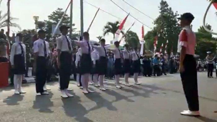 Meriahkan HUT ke 77 Bhayangkara, Begini Suasana Lomba Gerak Jalan dan PBB di Ungaran Semarang ...