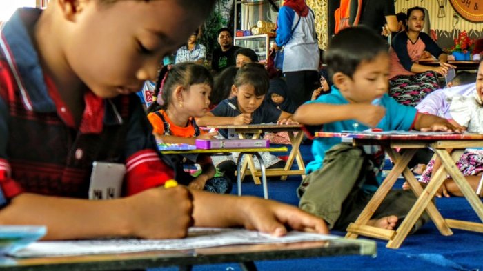 Puluhan Siswa TK dan SD Berpartisipasi Lomba Mewarnai Panorama Banjaran - Tribunjateng.com