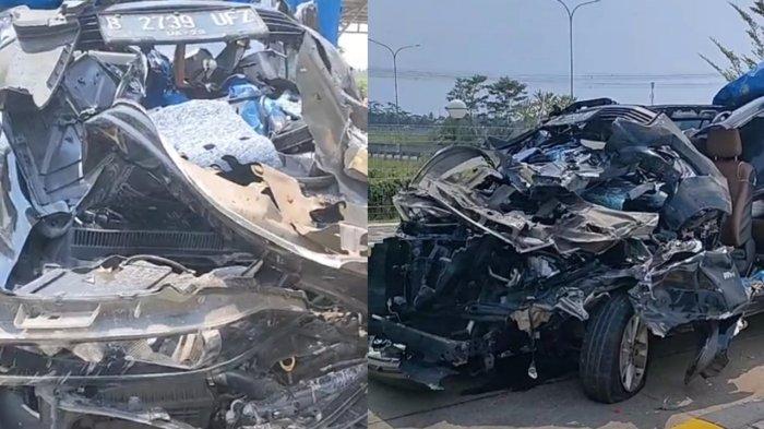 Potret Mobil Innova Hermanto Ayah Emil Dardak Hancur Kecelakaan di Tol Batang: Kecepatan 100 Km ...