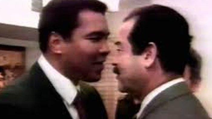 Kisah Muhammad Ali datang ke Irak Temui Saddam Husein Demi Bebaskan 15 ...
