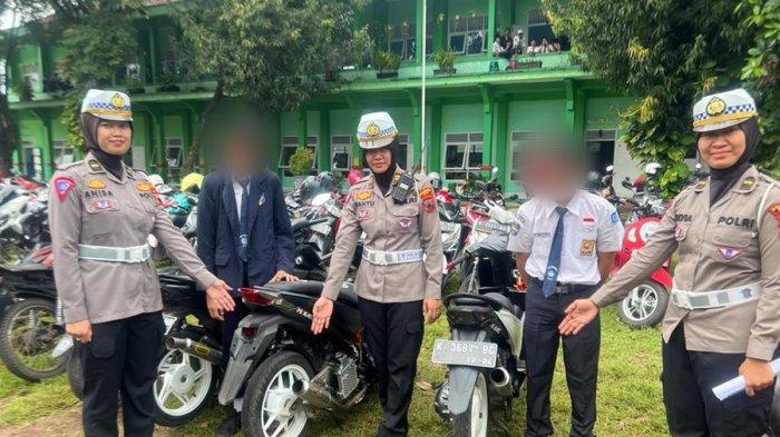 Hasil Sidak Polisi di SMPN 4 Pati - 154 Siswa Bawa Motor ke Sekolah, Sebagian Berknalpot Brong ...