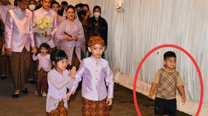 7 Potret Kocak Nahyan di Pernikahan Kaesang, Pakai Singlet Hingga Ngedot di Depan Presiden ...