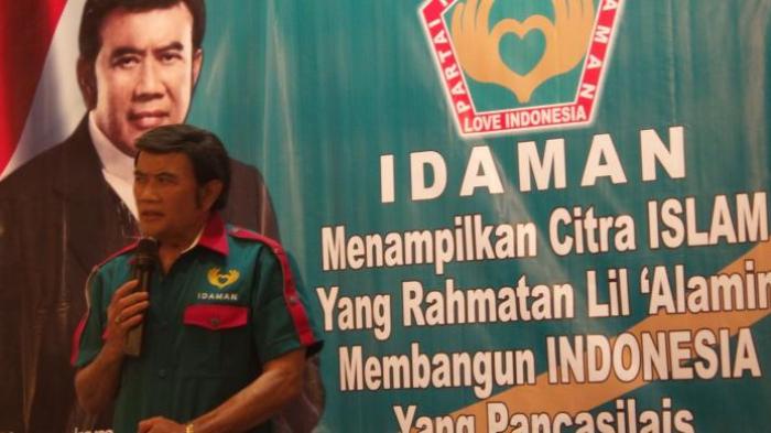 Rhoma Irama Deklarasikan Partai Idaman dengan Logo Lambang Cinta ...