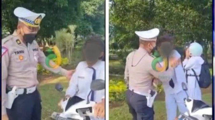 Viral Murid SMP di Sidoarjo Tantang Polisi yang Menegurnya Karena Tak Pakai Helm: Ojo Divideo ...