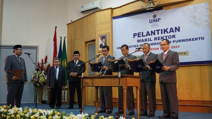 Empat Wakil Rektor Baru UMP Purwokerto Resmi Dilantik - Tribunjateng.com