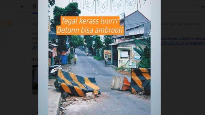 Sering Dirobohkan Warga, Pemkot Tegal Pasang MCB Beton dengan Berat 4 ...