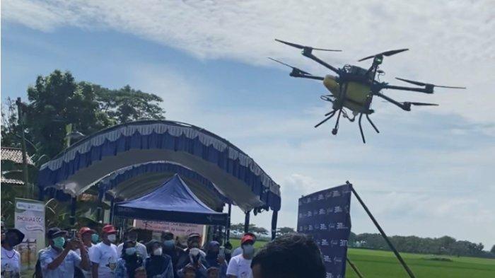 Terobosan Baru Pupuk Indonesia di Demak, Sebar Pupuk Cair Organik ke Sawah Pakai Drone ...