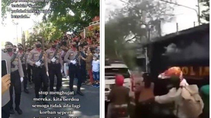 Viral Barisan Polisi dan Kendaraan Brimob Diteriaki 'Sambo' oleh Para ...
