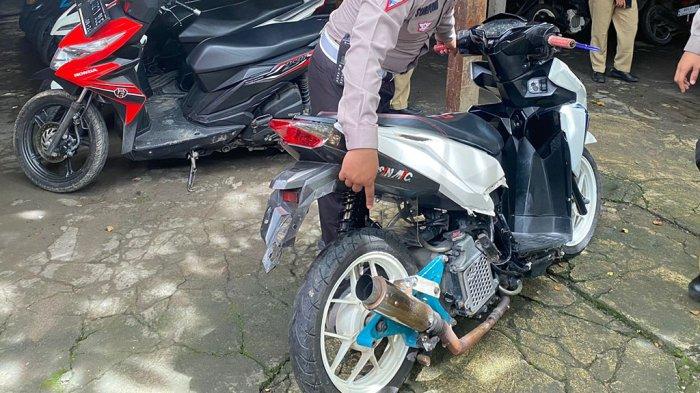 Satlantas Polres Demak Razia Motor Berknalpot Brong Milik Siswa di Parkiran Sekolah ...