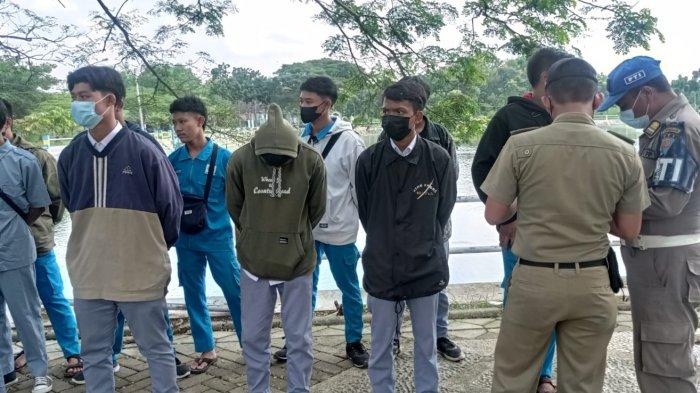 Puluhan Pelajar Terjaring Razia Satpol PP di Embung Rowo Karangjati Blora - Tribunjateng.com