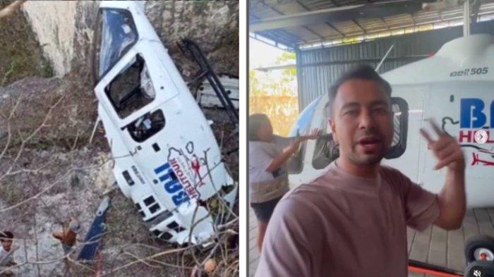 Helikopter yang Jatuh di Bali Diduga Mirip dengan Helikopter yang Dipromosikan Raffi Ahmad ...
