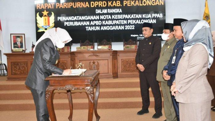 KUA PPAS Perubahan APBD Kabupaten Pekalongan Tahun 2022 Disepakati - Tribunjateng.com