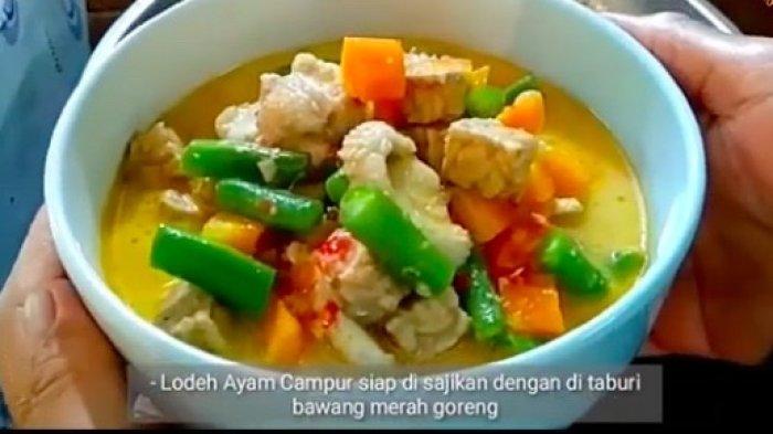Resep Lodeh Ayam Campur Ide Menu Makan Siang Hari Ini - Tribunjateng.com