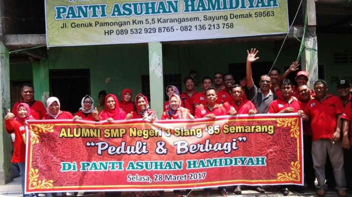 Reuni Alumni SMPN 3 Semarang Ini Patut Dicontoh, Kunjungi Panti Asuhan ...