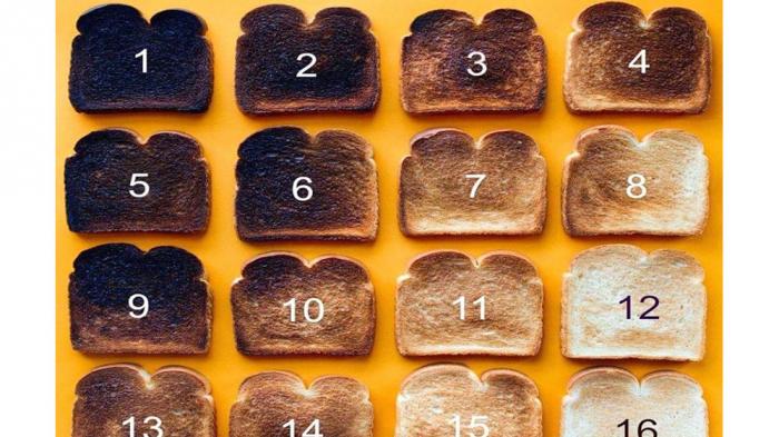 Baca Kepribadian Anda dengan Memilih Roti Gosong Ini - Tribunjateng.com