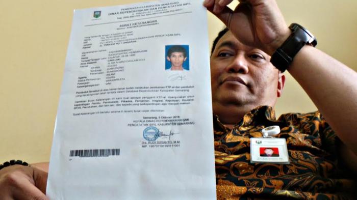 Blangko e-KTP Habis, Disdukcapil Kabupaten Semarang Terbitkan Suket ...