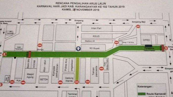 Ada Karnaval Pembangunan Hari Jadi ke-102 Karanganyar, Ini Rute ...
