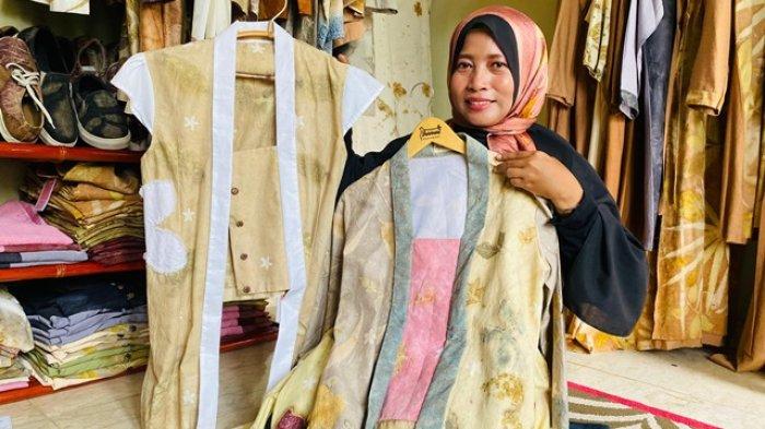 Ada Motif Melati Khas Kabupaten Tegal di Produk Fashion Shanum Ecoprint ...
