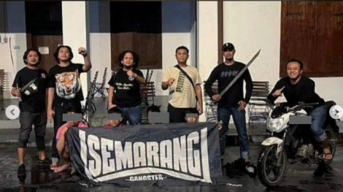 Ini Tampang 5 Gangster Semarang yang Acungkan Parang dan Rusak Motor 2 ...