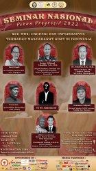 Puncak Acara Pekan Progresif 2022 Diisi Seminar Nasional Angkat Isu ...