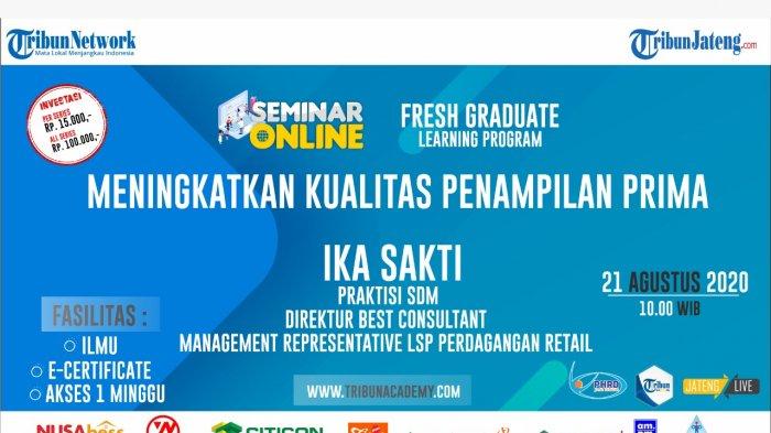 Tingkatkan Kualitas Penampilan Prima, Ikuti Seminar Online Tribun ...