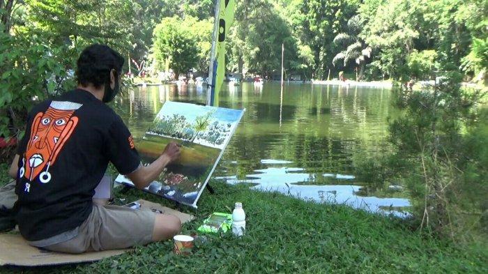 New Normal, Puluhan Pelukis Gelar Aksi Melukis On The Spot di Sendang ...