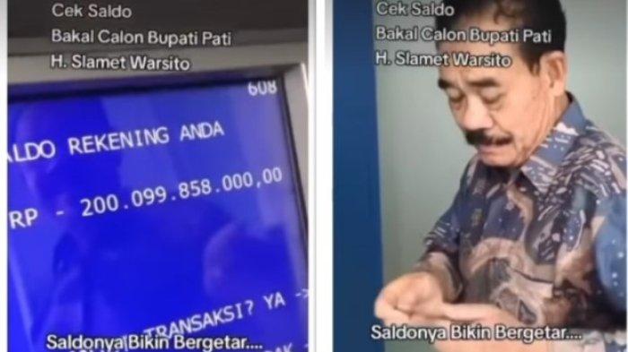 Slamet Warsito yang Viral Pamer Saldo ATM Bikin Bergetar, Siap Nyalon Bupati Bati Untuk Kali ...