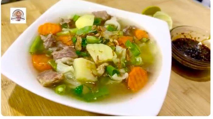 Resep Sop Daging Sapi Kuah Bening, Gurih dan Berkaldu - Halaman all - Tribunjateng.com