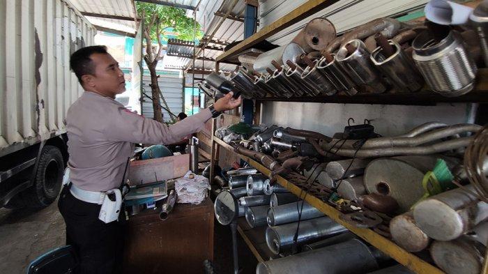 Satlantas Polresta Solo Sosialisasikan Larangan Knalpot Brong di Bengkel - Tribunjateng.com
