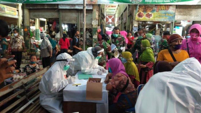 Kodim 0725 Sragen Gelar Rapid Test di Pasar Bunder dan Pasar Kota ...