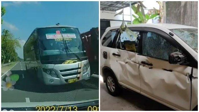 Begini Nasib Sopir Bus Surabaya - Ponorogo Viral Ngeblong di Madiun Serempet Avanza Hingga ...