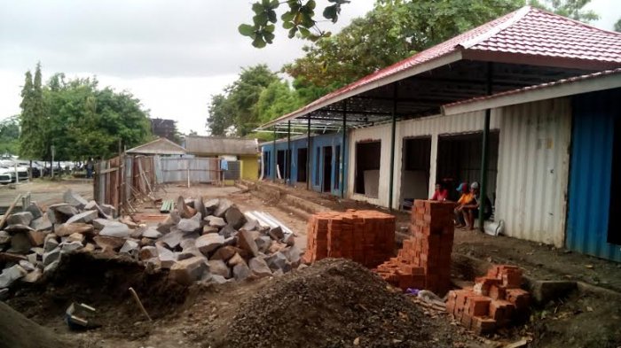 Bangunan Relokasi Tenant di Bandara Ahmad Yani Sudah Beratap ...