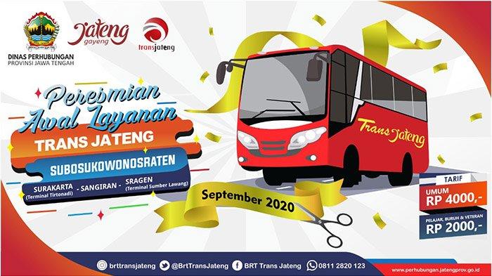 Peresmian Awal Layanan Angkutan Aglomerasi Trans Jateng Koridor 1 ...